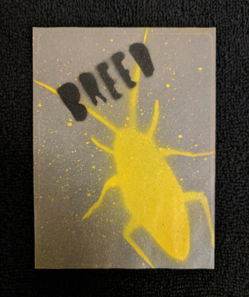Cockroach Sticker breed Spray Paint Handmade | Etsy
