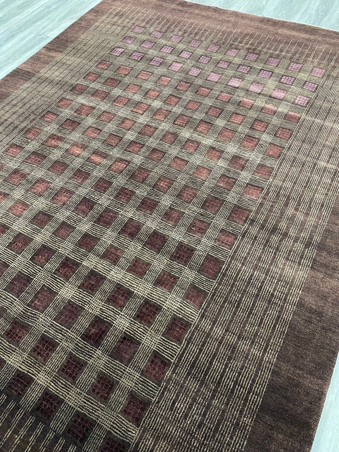 Handmade Gabbeh Design Vintage Rug 5x7 4'7 X 6'7 Hand-knotted Wool Area ...