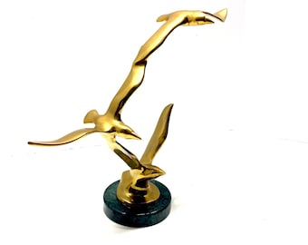Flying Seagull Statue - Etsy