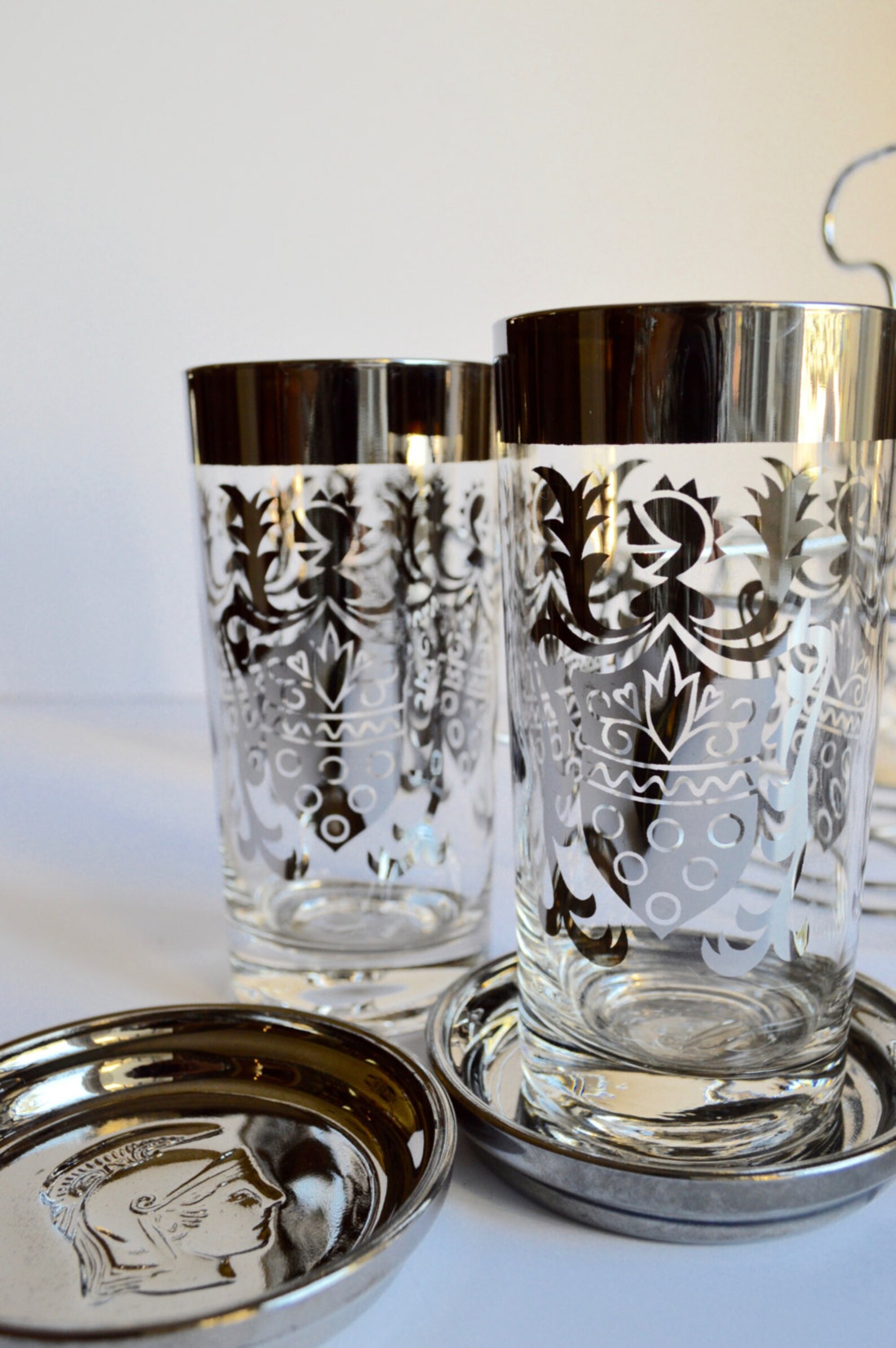 Vintage Kimiko Vitreon Queens Lusterware Guardian Crest Glass - Etsy