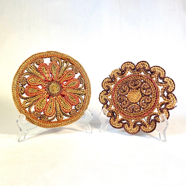 Straw Trivets - Etsy