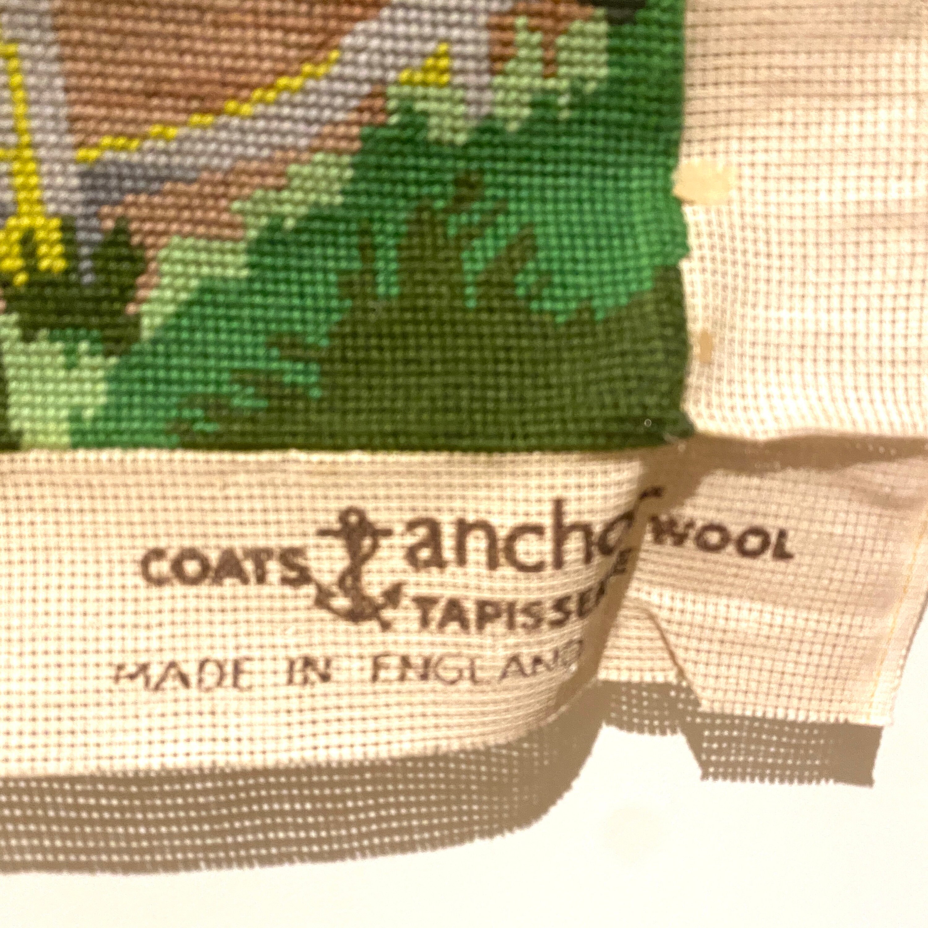 Vintage Needlepoint Coat’s and Clark Completed Large Scale the Hunt ...