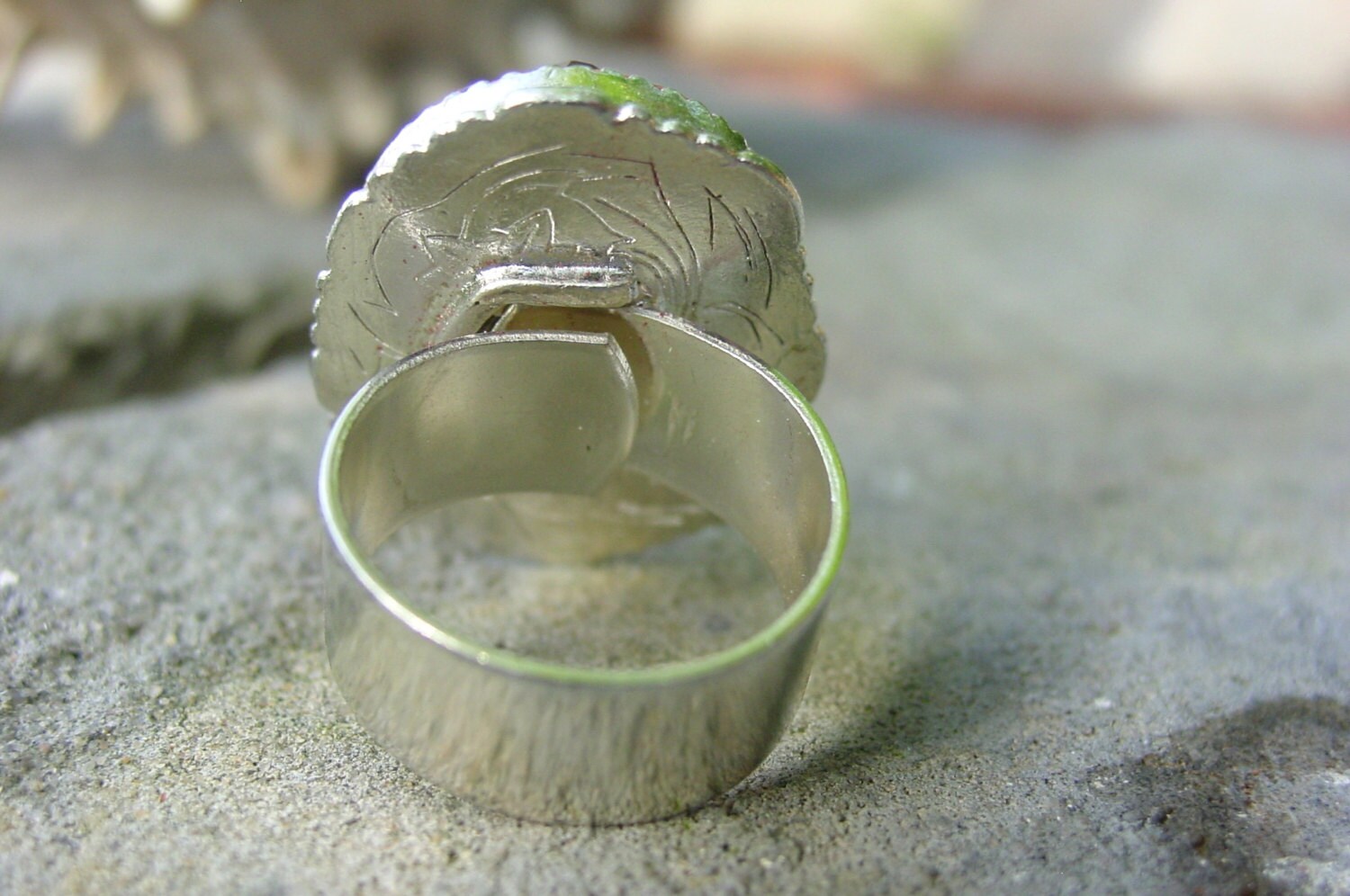 Bronzite Ring Large Adjustable Ring Mocca Swarovski Crystal - Etsy 日本