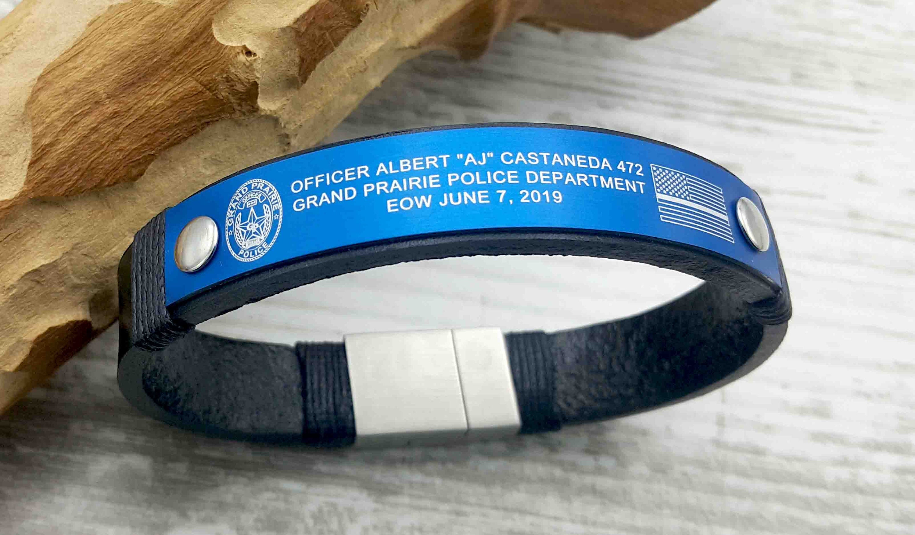 Custom Memorial Police Officer Bracelet, Police Department, End of ...