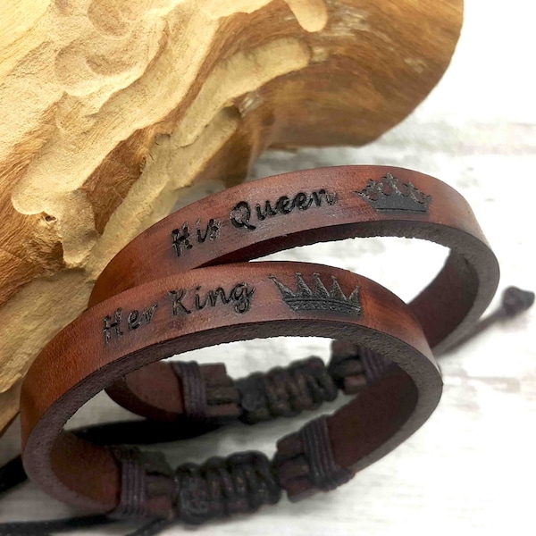 Couples Bracelet Leather - Etsy