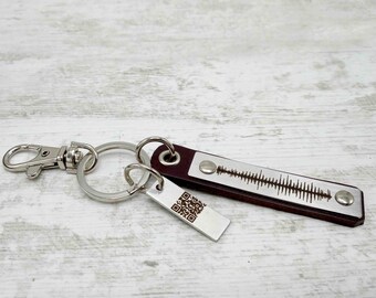 Qr Code Keychain | Etsy