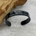 Custom Engraved Memorial Military Bracelet - Military Black Stainless ...
