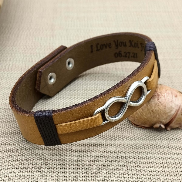 Mens Infinity Bracelet - Etsy