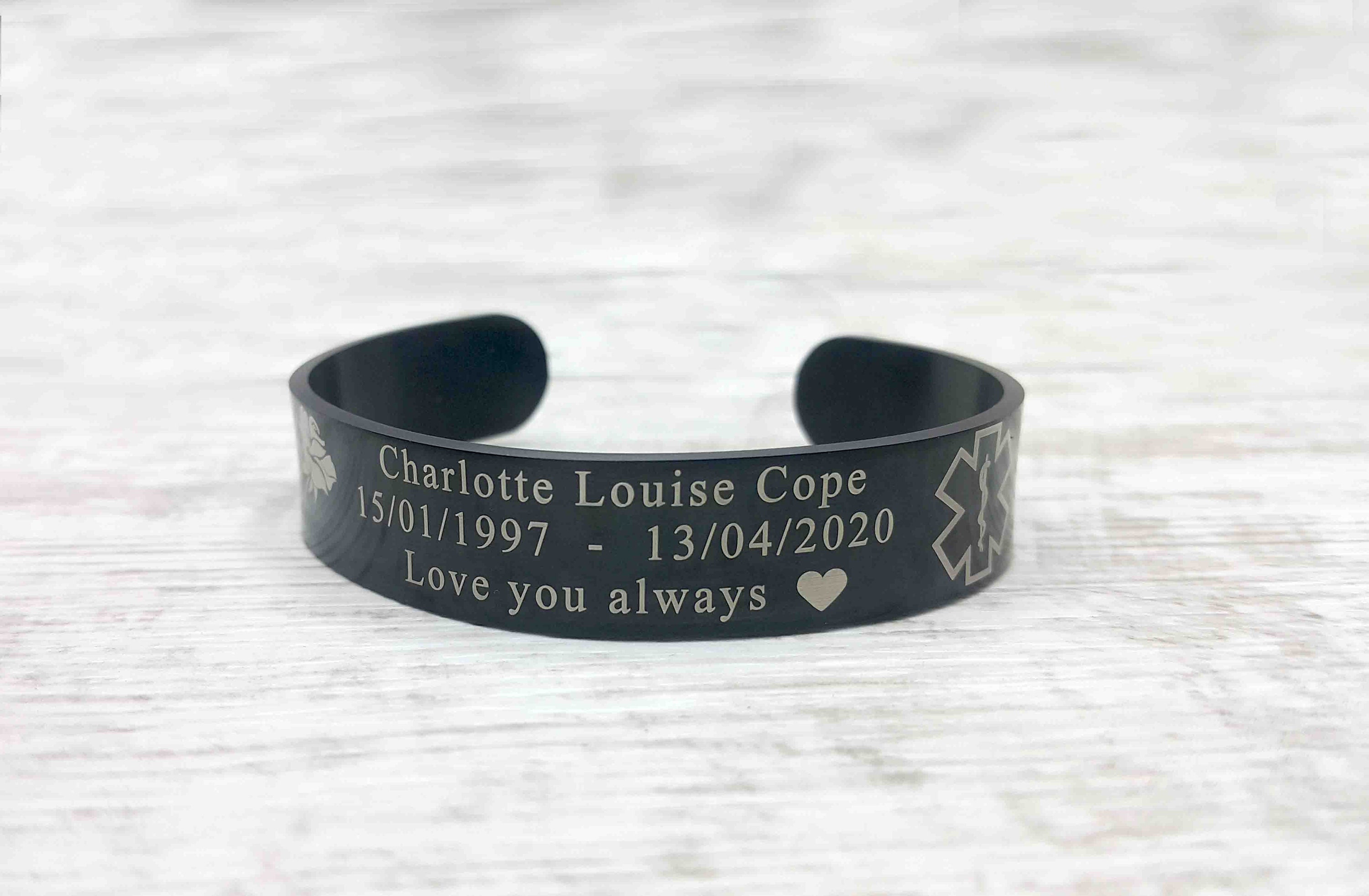 CW4 R Christian H McCoy Memorial Bracelet Military Black | Etsy