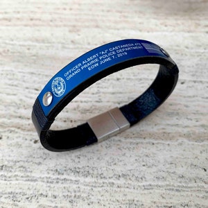 Custom Memorial Police Officer Bracelet, Police Department, End of ...