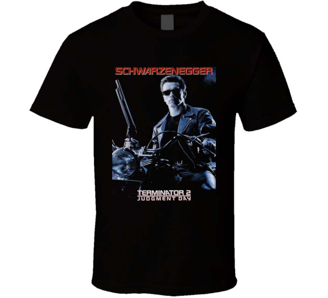 Terminator 2 Schwarzenegger 90's Retro Movie T Shirt - Etsy