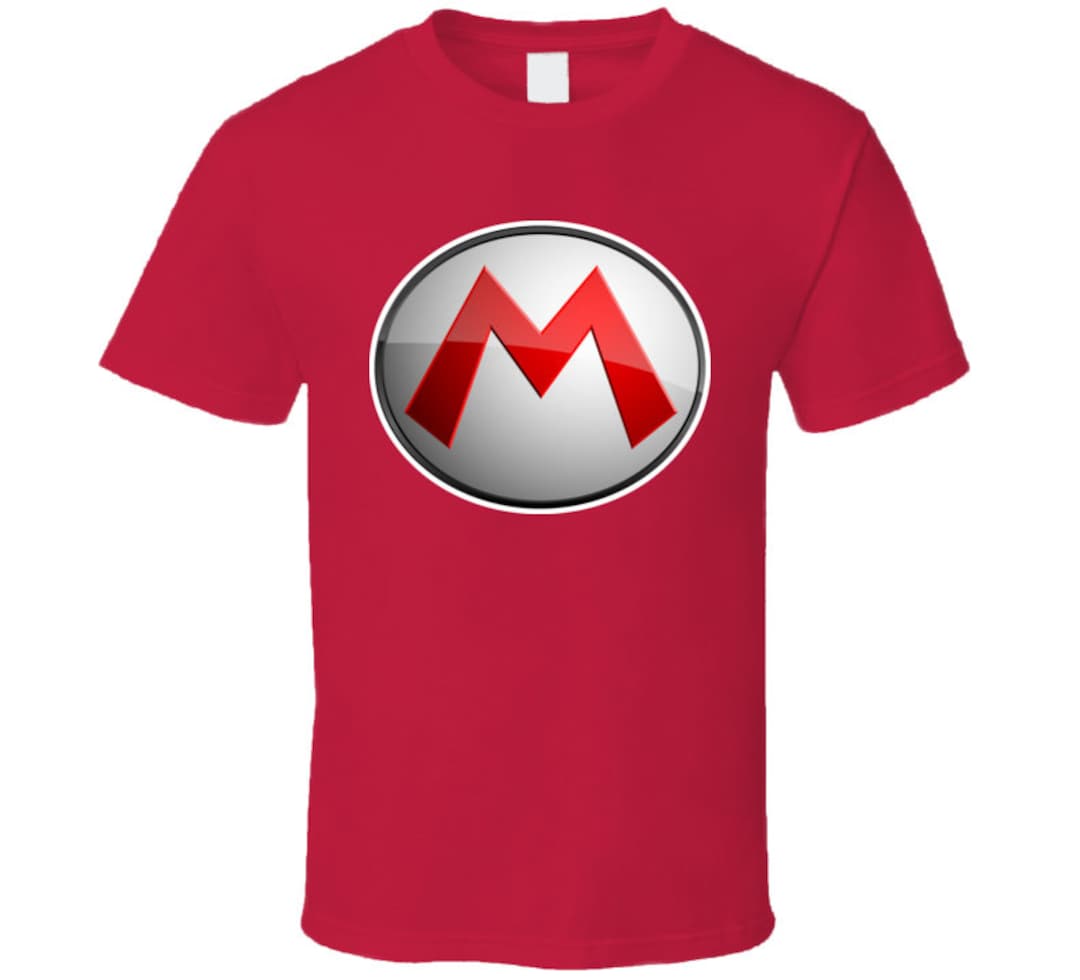 Super Mario Bros Mario Logo T Shirt - Etsy