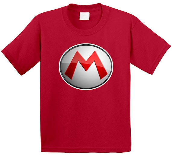 Super Mario Bros Mario Logo Cool Fun Kids T Shirt - Etsy