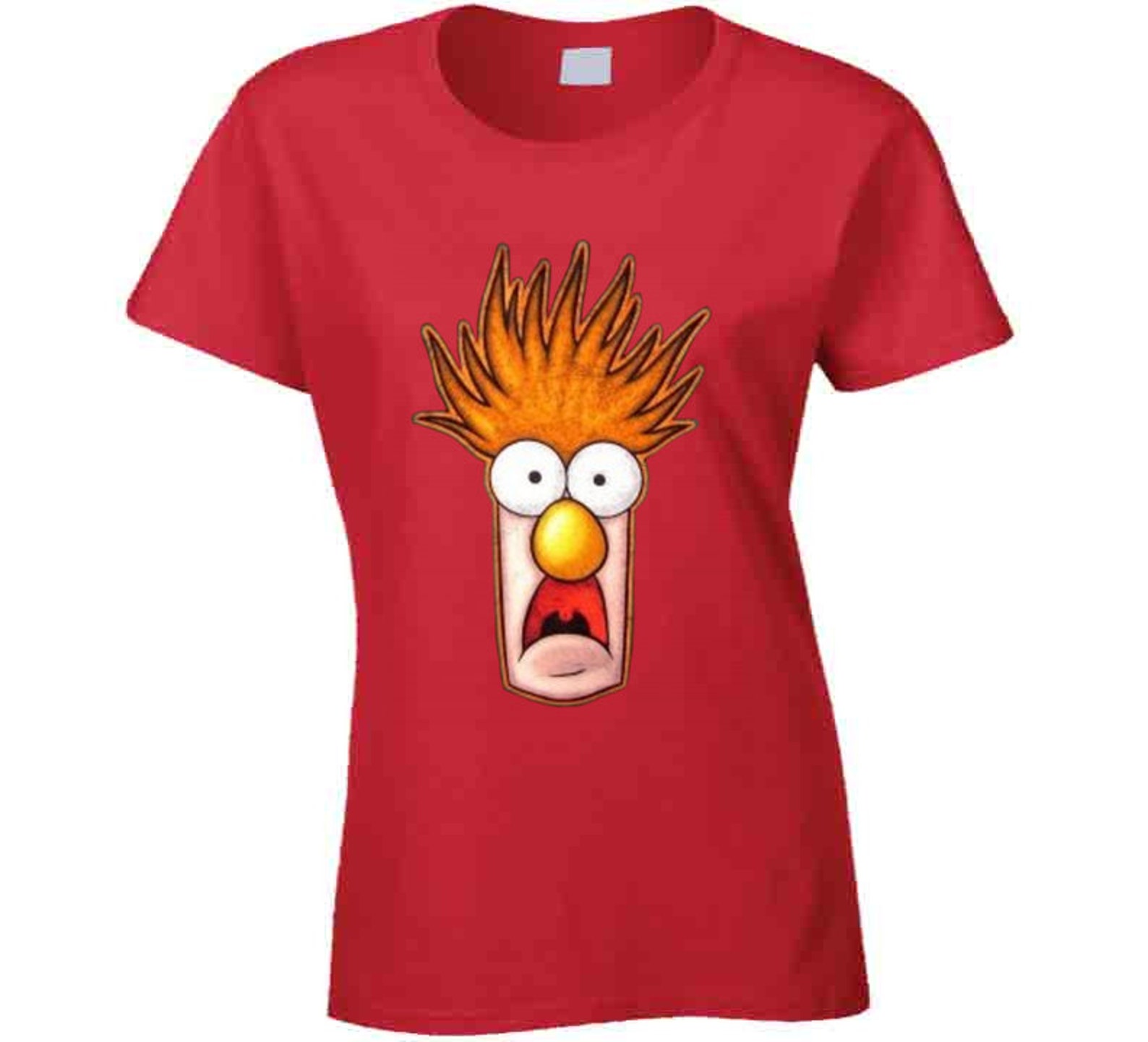 Beaker Big Face Funny Muppets Ladies T Shirt | Etsy
