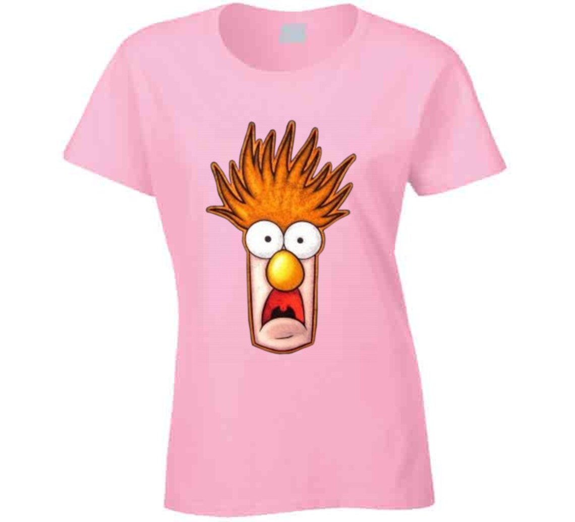 Beaker Big Face Funny Muppets Ladies T Shirt | Etsy