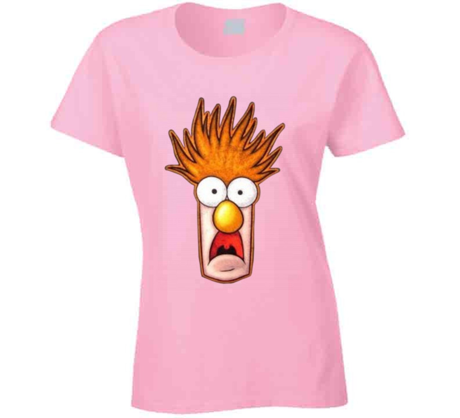 Beaker Big Face Funny Muppets Ladies T Shirt - Etsy