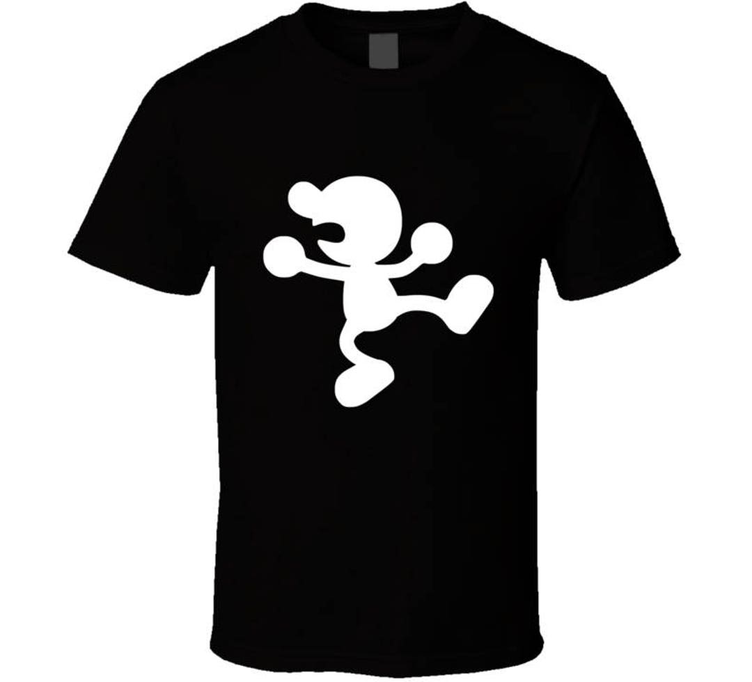 Mr. Game and Watch Nintendo Video Game T Shirt - Black - Etsy
