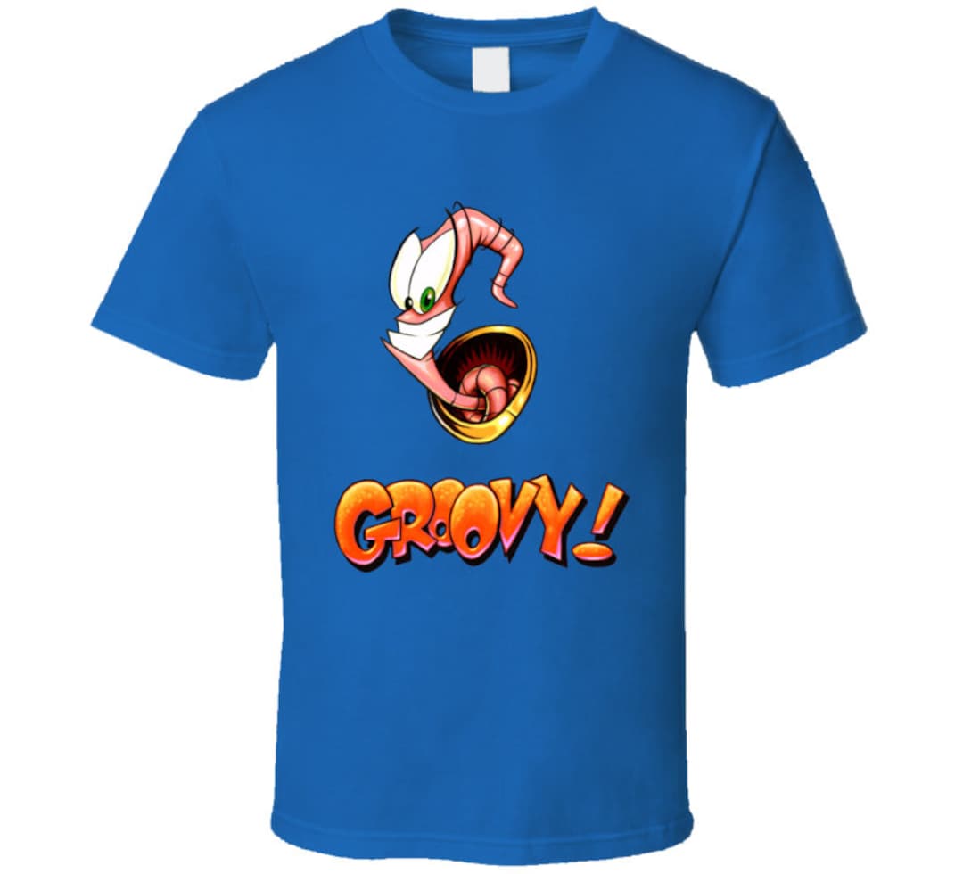 Earthworm Jim Groovy Video Game Player T Shirt - Etsy