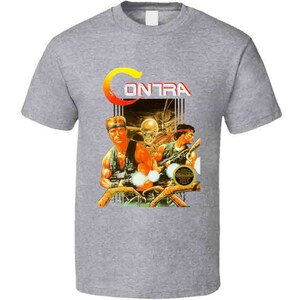 Contra Retro Nes Box Art Video Game Retro T Shirt - Etsy