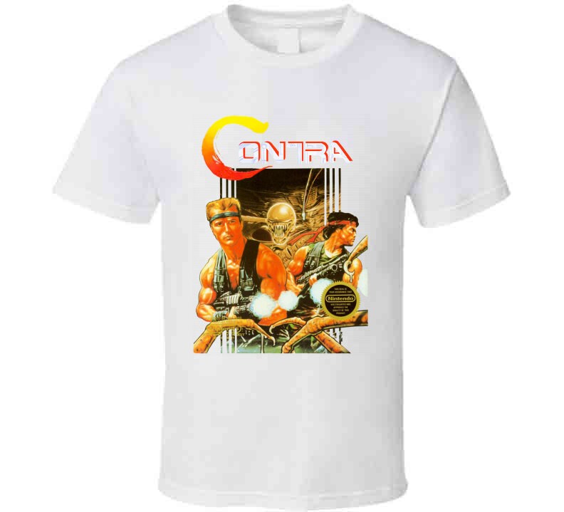 Contra Retro Nes Box Art Video Game Retro T Shirt - Etsy