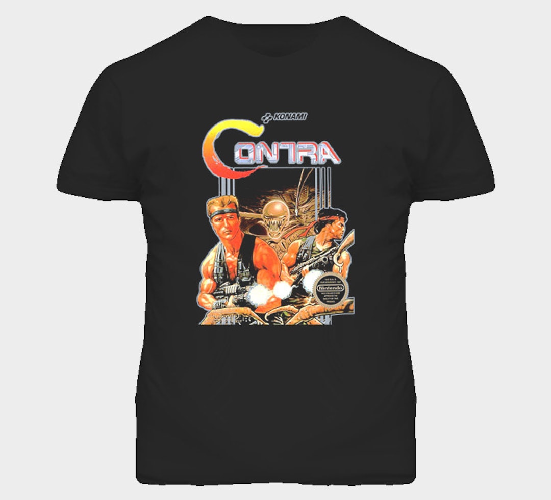 Contra Nes Classic Video Game Box Art T Shirt - Etsy