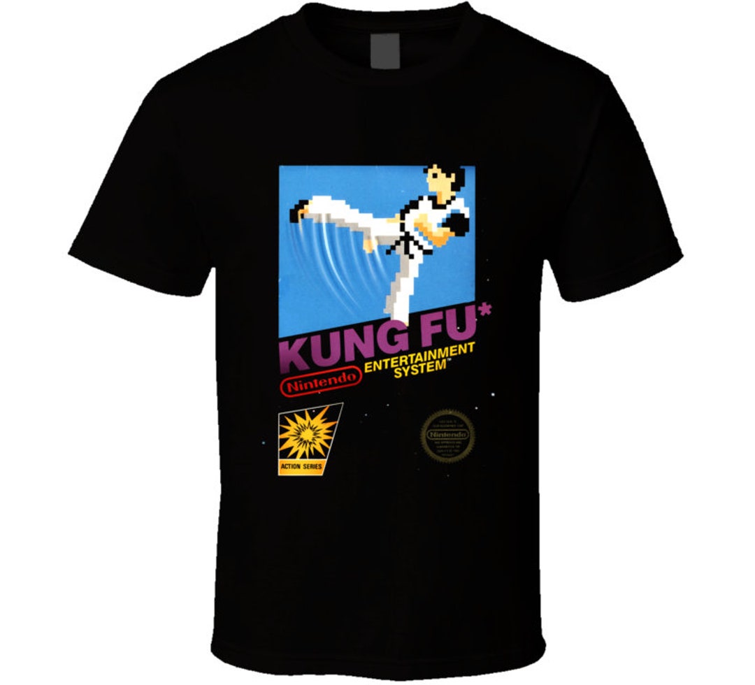 Kung Fu Retro Video Game Box Art Fighting T Shirt - Etsy
