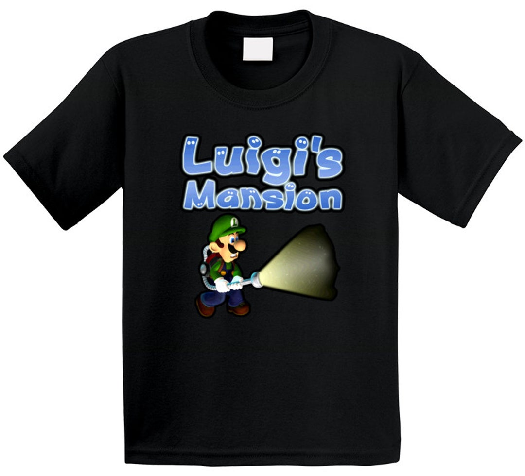 Luigi's Mansion Super Mario Cool Fun Kids T Shirt - Etsy