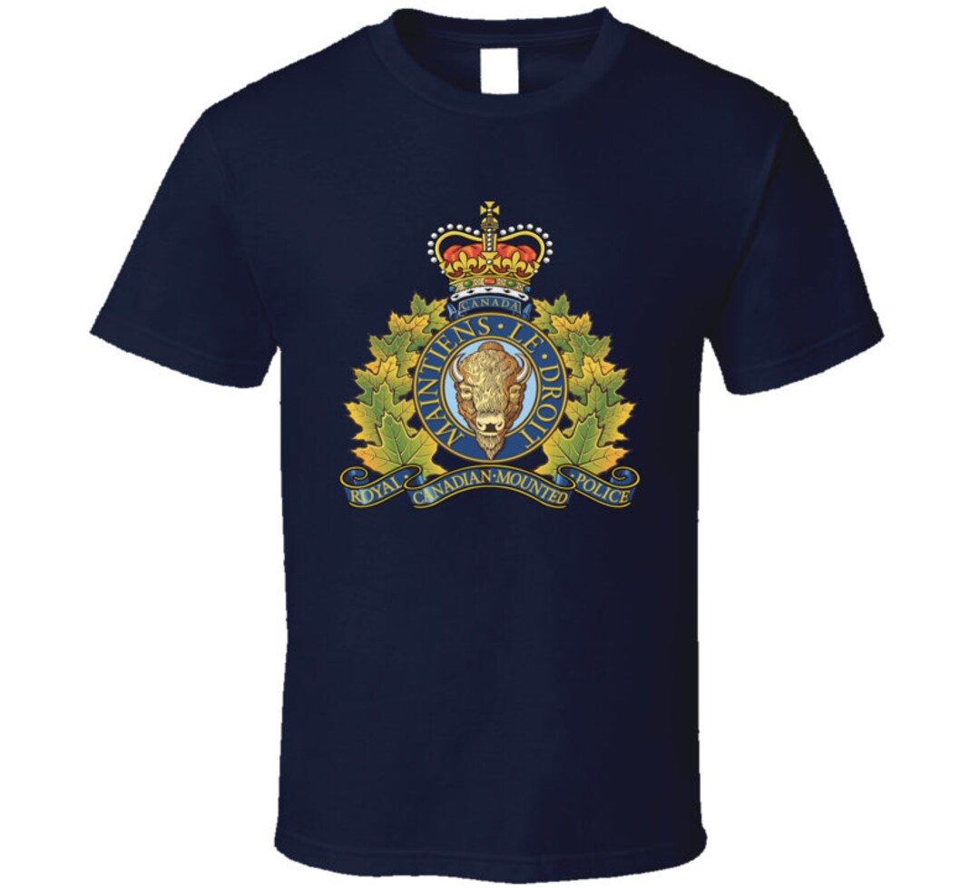 Rcmp Canadian National Police Retro Sigil T Shirt - Etsy