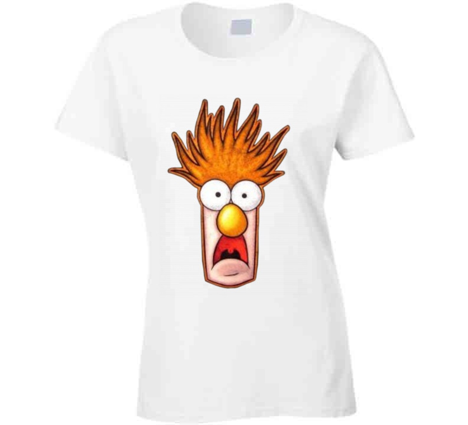 Beaker Big Face Funny Muppets Ladies T Shirt - Etsy