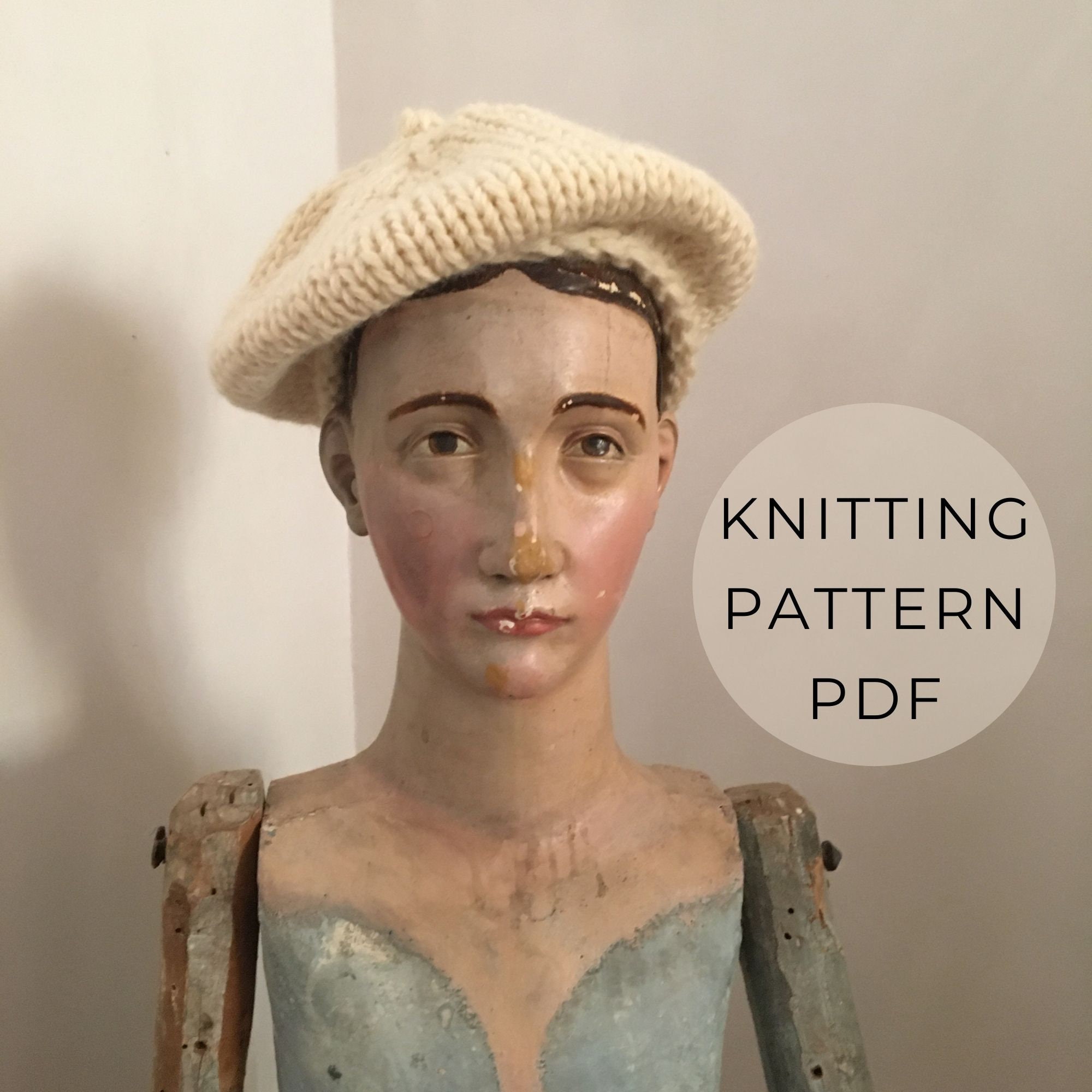 The Blossom Beret Knitting Pattern PDF Knit Tam French Beret Hat ...