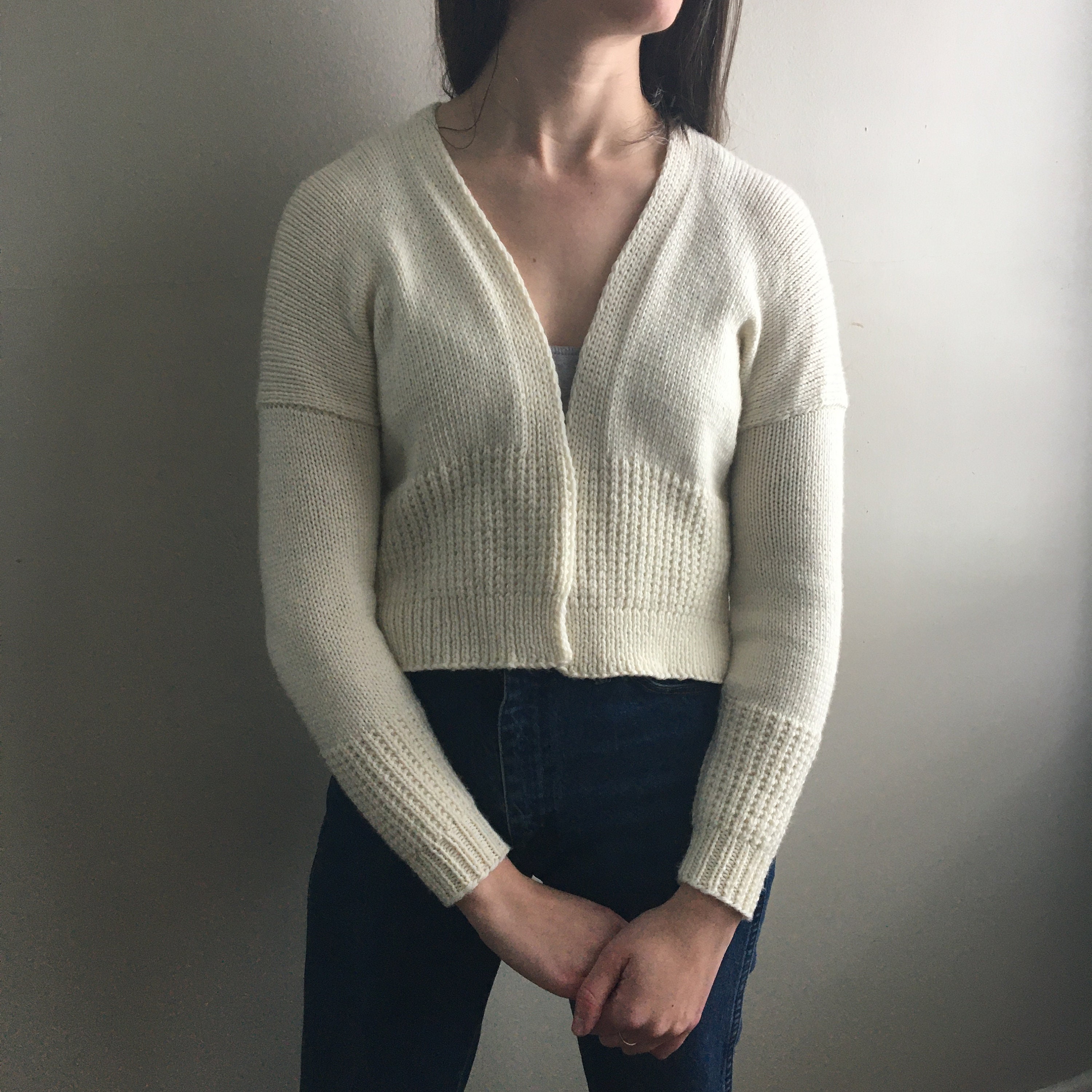The Light Cardigan PDF Knitting Pattern Beginner Sweater | Etsy