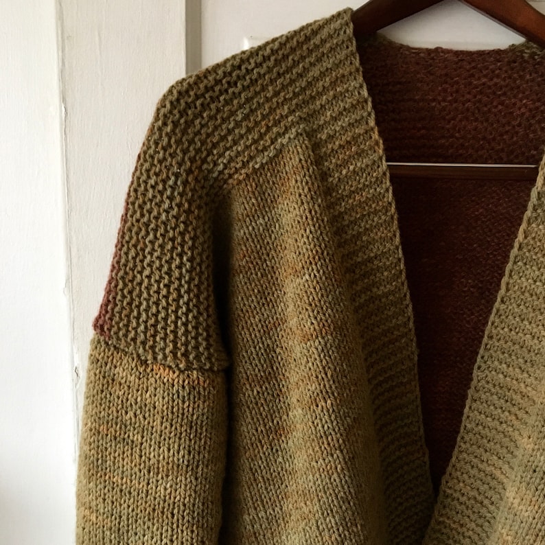 The Wind Sweater - PDF Knitting Pattern - Oversized Cardigan - Easy ...