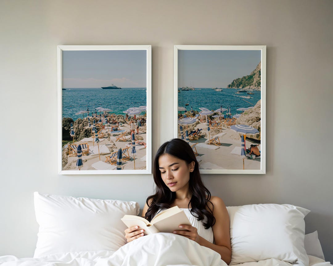 Capri Wall Art Diptych Photographic Prints, Set of 2 Capri Prints ...