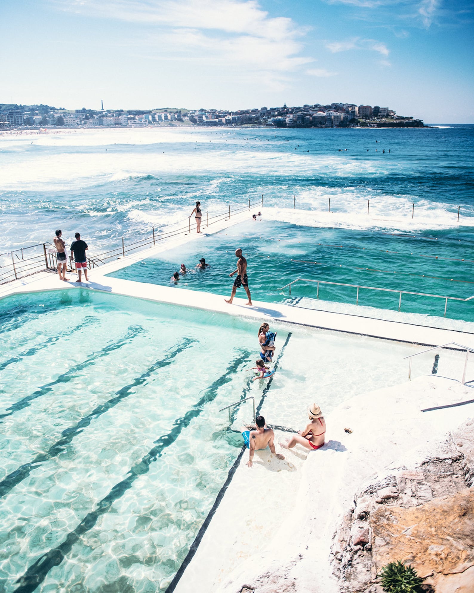 Large Beach Poster, Aerial Beach Print, Bondi Beach, Extra Large Wall ...