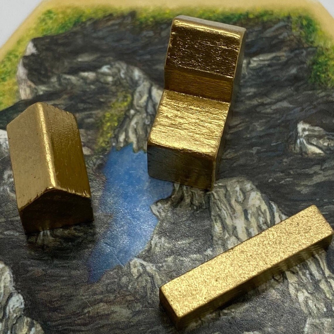 Catan Custom Colored Replacement Game Pieces Real Wood Painted in Many ...