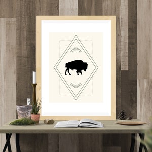 Where the Buffalo Roam Western Art Print - Etsy