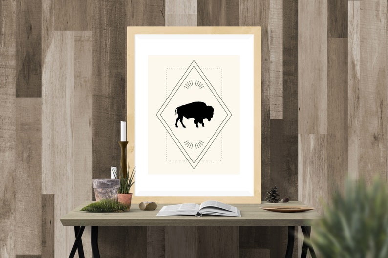 Where the Buffalo Roam Western Art Print - Etsy