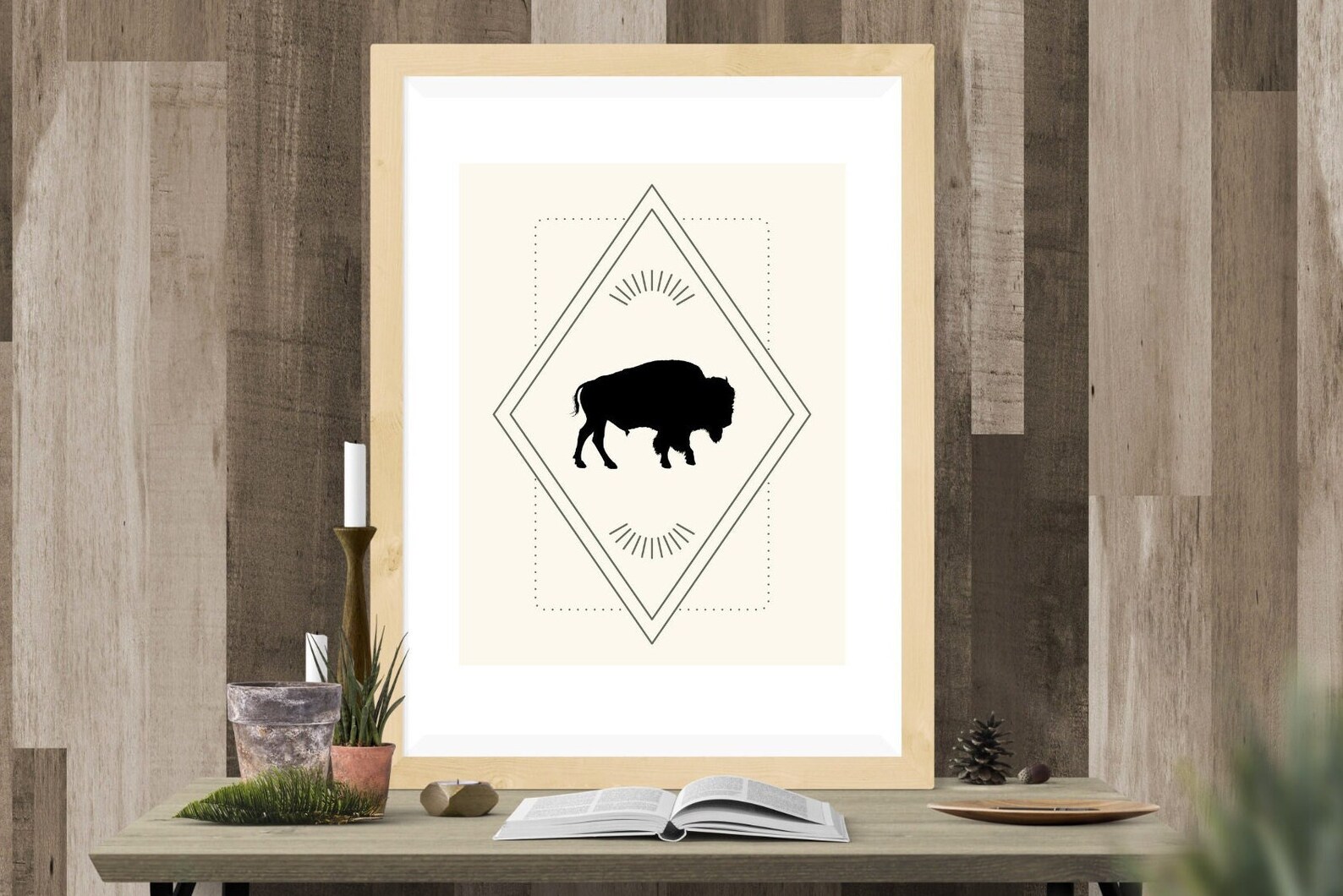 Where the Buffalo Roam Western Art Print - Etsy