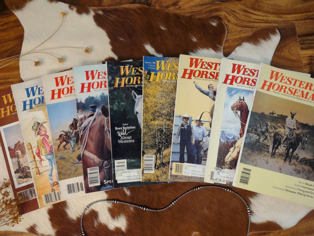 Vintage Western Horseman Magazines - 1985, 1988, 1989 - Etsy