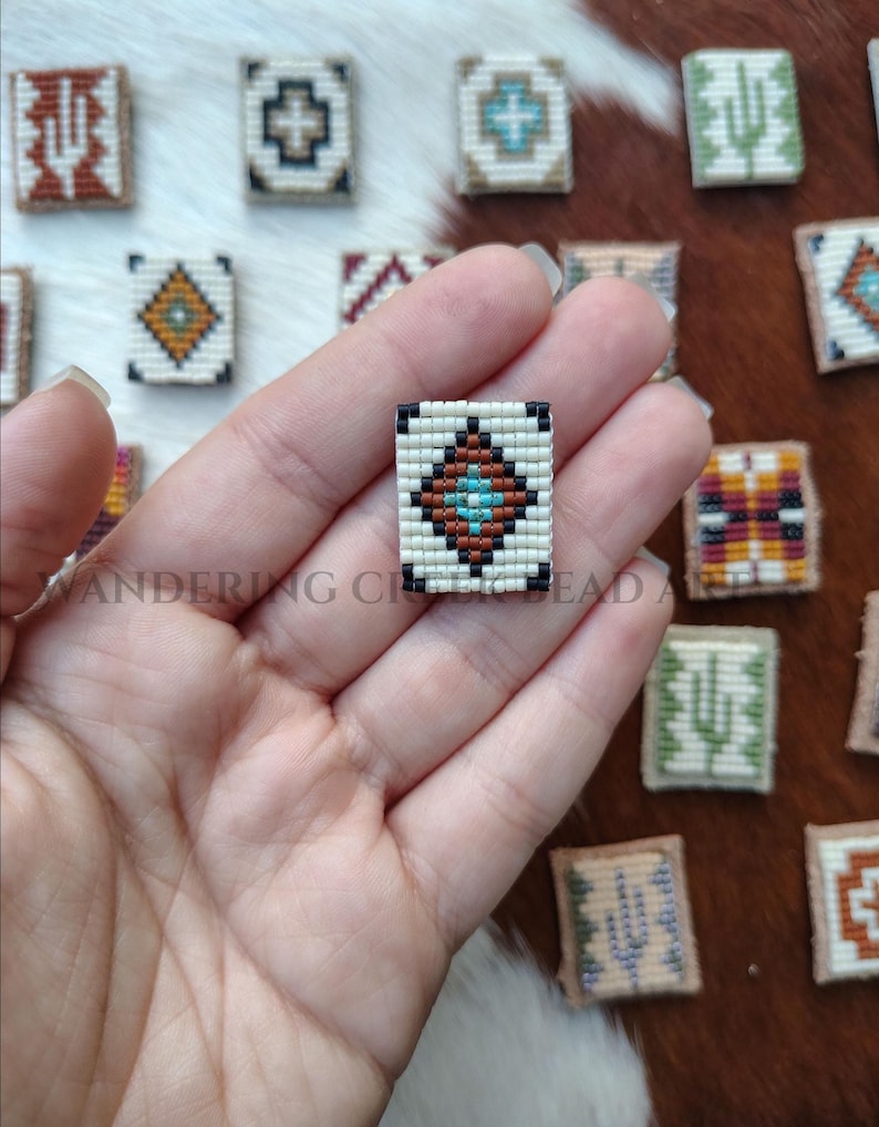 Southwestern Magnets; Hand-beaded Western Magnets - Etsy