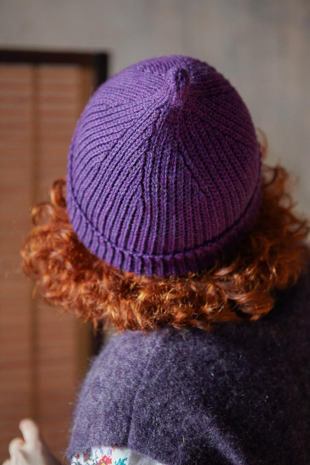 Purple Wool Hat - Etsy