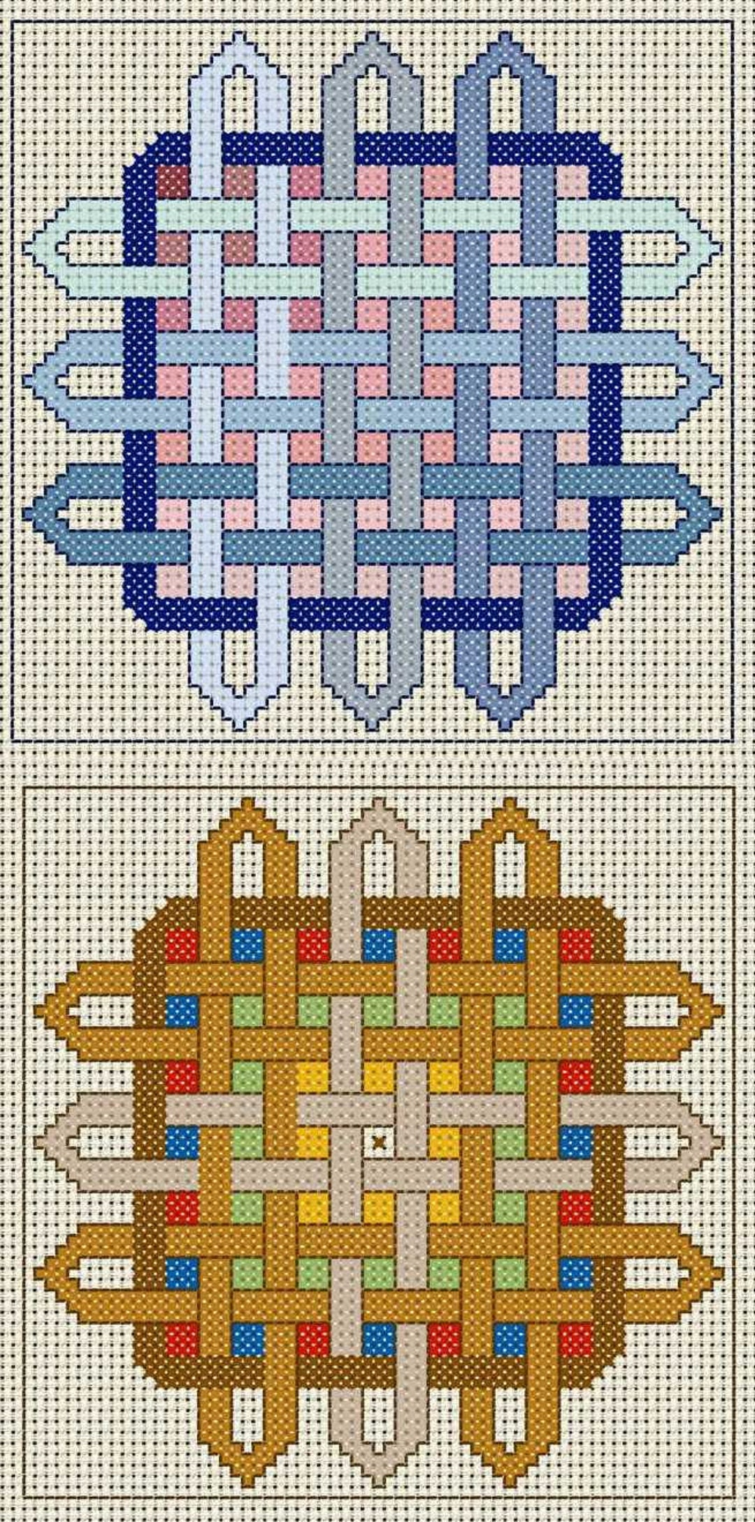 Everlasting Knots Cross Stitch Chart: Triple Knot Squares (PDF Download ...