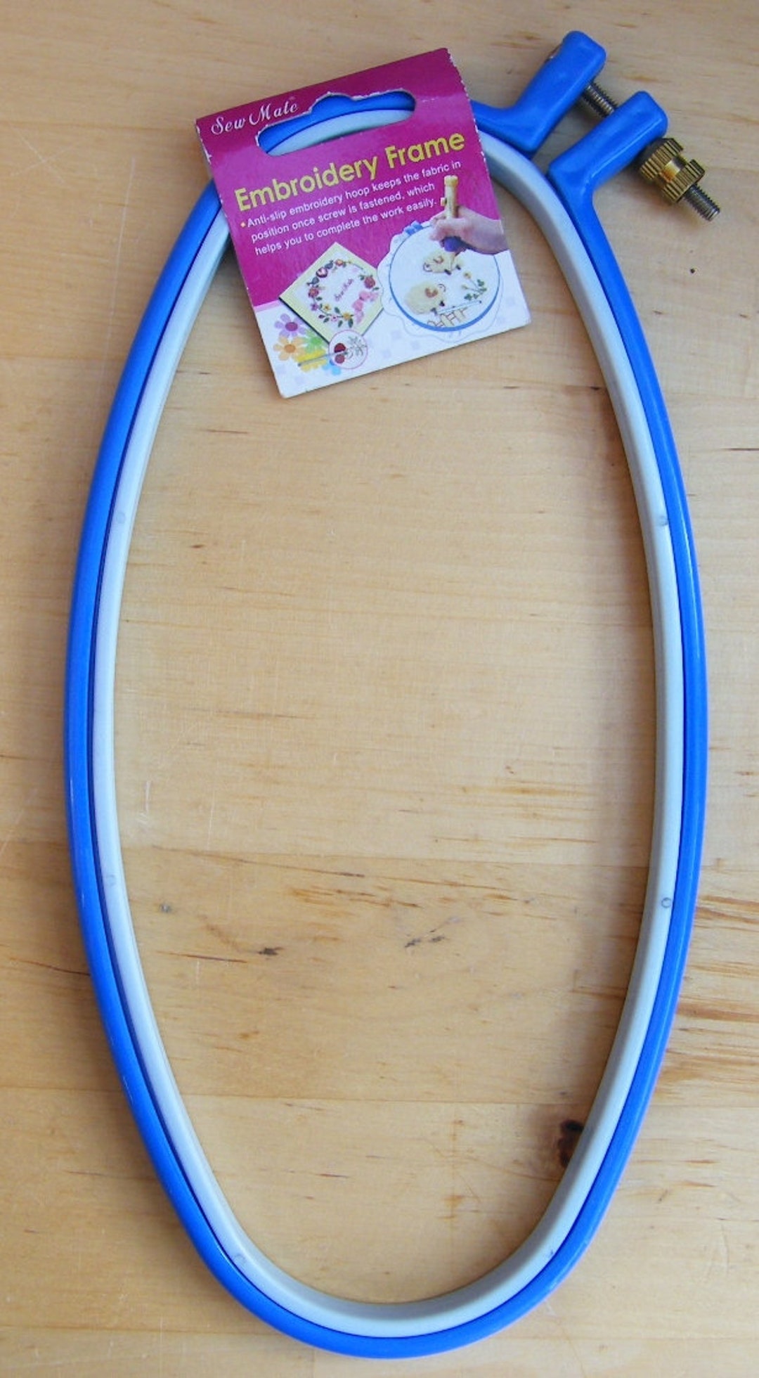 Plastic Oval Embroidery Hoops. Small or Medium. Use for Counted Cross ...