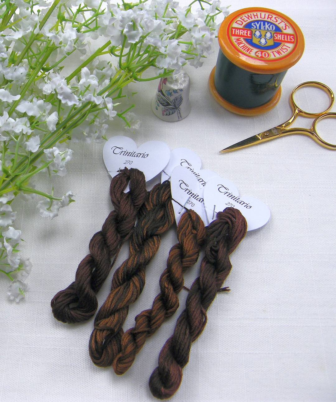 Trinitario Hand Dyed Stranded Cotton Skein in Tones of Brown. - Etsy UK