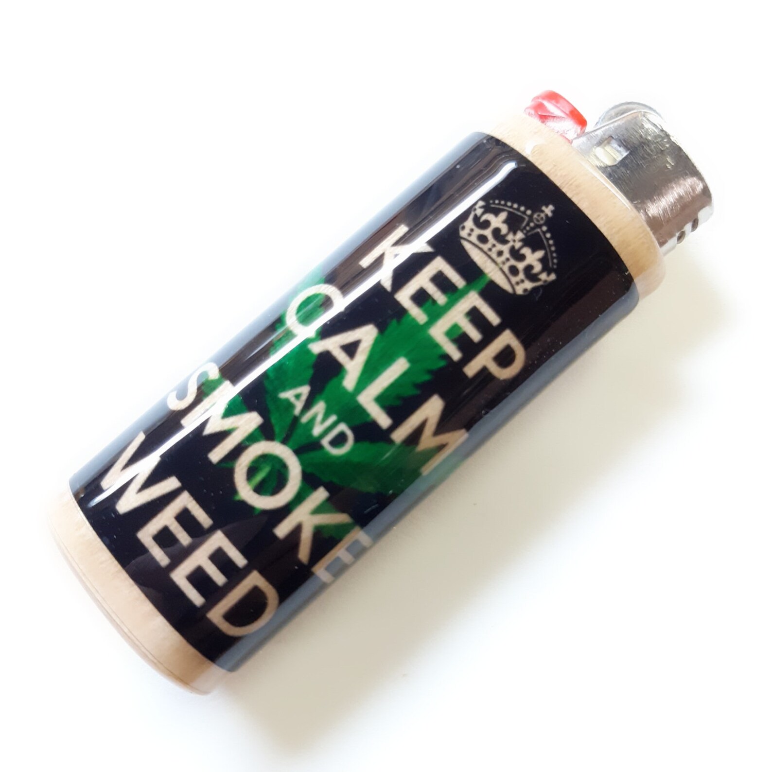 Keep Calm & Smoke Weed Lighter Case Weed Marijuana Ganja Hemp | Etsy