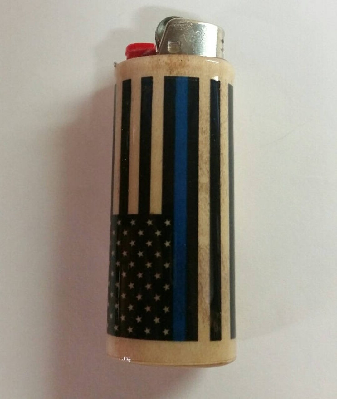 Police Thin Blue Line Lighter Case Holder Sleeve Cover Fits Bic ...