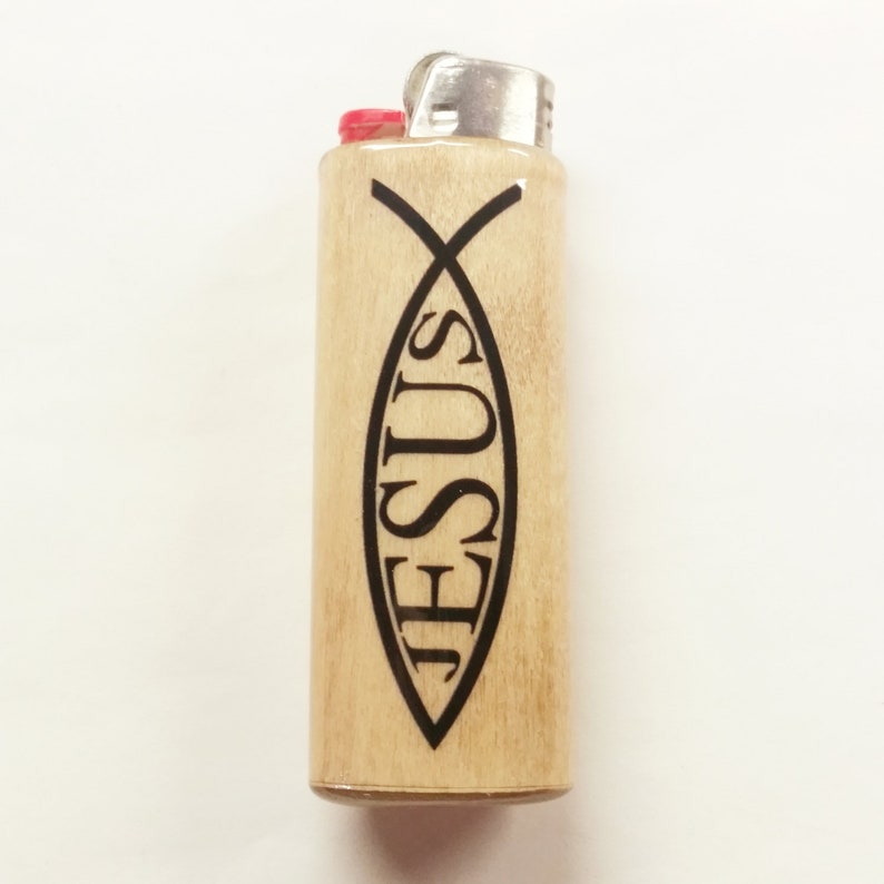 Jesus Fish Lighter Case Holder Sleeve Cover Fits Bic Lighters - Etsy