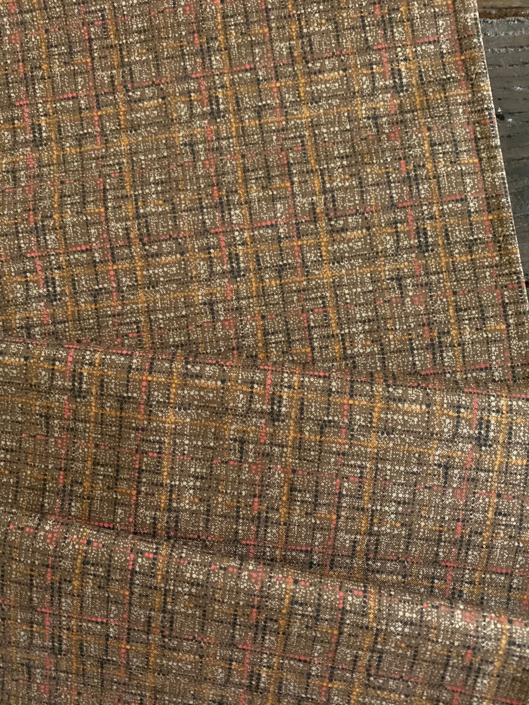 Coco Textured Grid Print CX9316 Brown Michael Miller Fabrics - Etsy