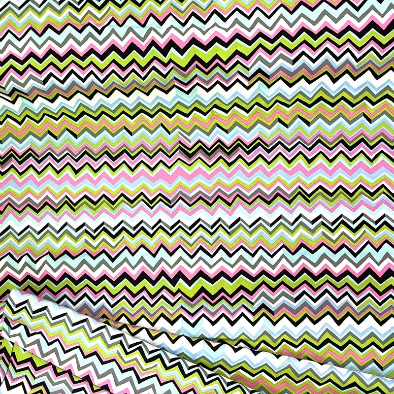 Zig Zag Fabric - Etsy