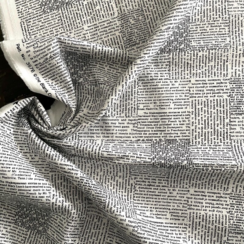 Newspaper Fabric - Etsy